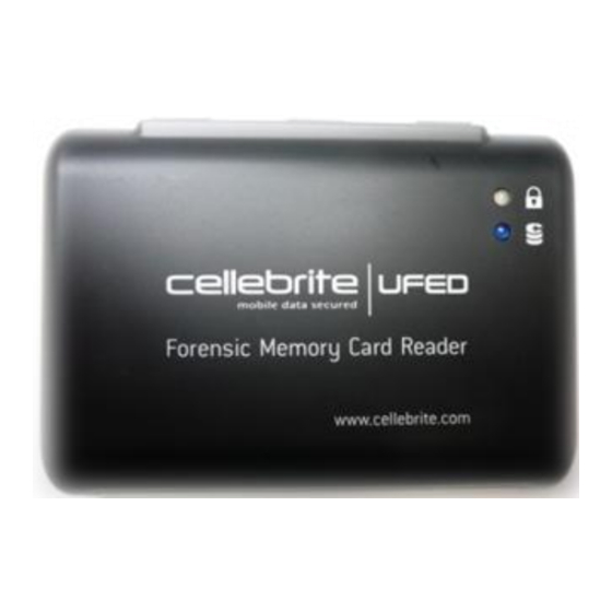 CELLEBRITE FORENSIC MEMORY CARD READER USER MANUAL Pdf Download ...