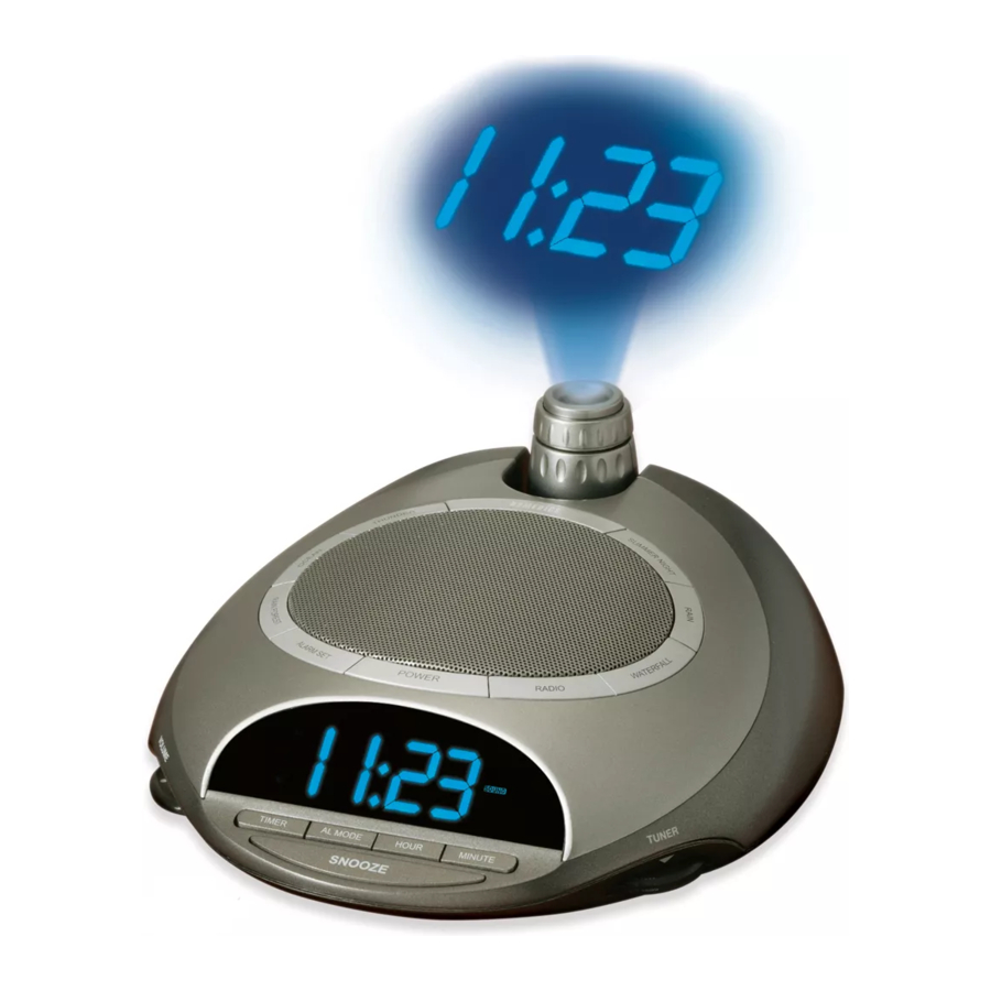 HoMedics SS-4500 - Soundspa AM/FM Clock Radio. Projects Time Manual ...