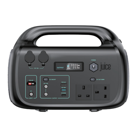 Juice Super Max portable power station User Manual | ManualsLib