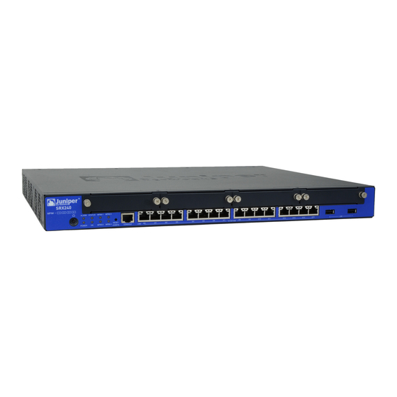Juniper SRX240 services gateway Quick Start Guide | ManualsLib