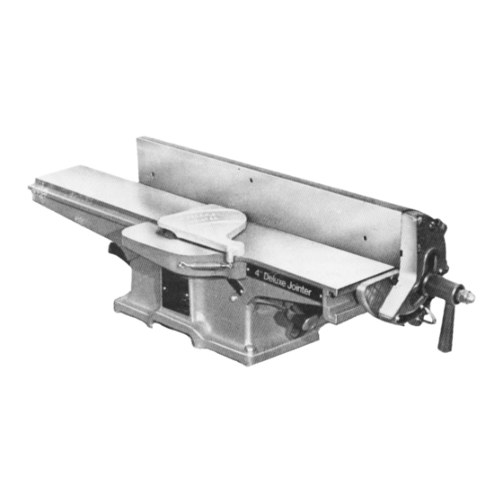 DELTA 4'' JOINTER INSTRUCTION MANUAL Pdf Download | ManualsLib