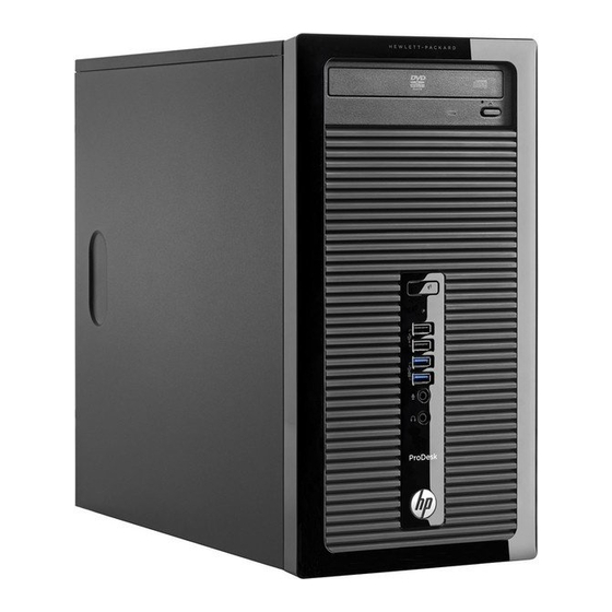 HP PRODESK 480 G2 MAINTENANCE AND SERVICE MANUAL Pdf Download | ManualsLib