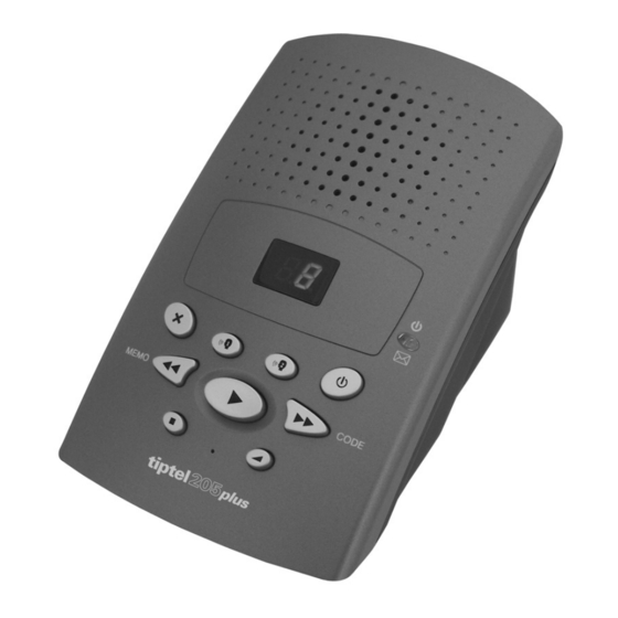 TIPTEL 205 PLUS OPERATING INSTRUCTIONS MANUAL Pdf Download | ManualsLib