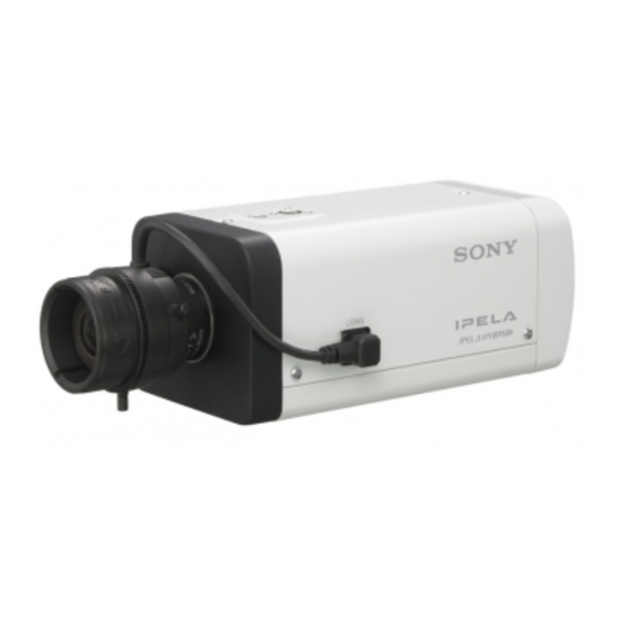 SONY IPELA HYBRID SNC-ZB550 INSTALLATION MANUAL Pdf Download | ManualsLib