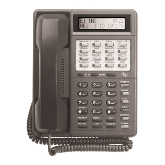 ESI PHONE FEATURES MANUAL Pdf Download | ManualsLib