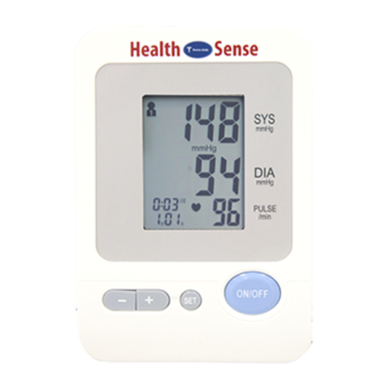 HEALTH SENSE BP-1303 OWNER'S MANUAL Pdf Download | ManualsLib