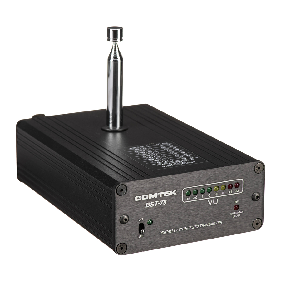 COMTEK BST-75 OPERATOR'S MANUAL Pdf Download | ManualsLib