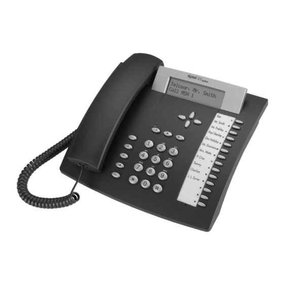 TIPTEL 83 SYSTEM OPERATING INSTRUCTIONS MANUAL Pdf Download | ManualsLib