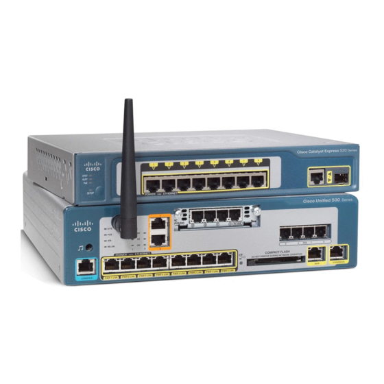 CISCO UC 520 SETUP MANUAL Pdf Download | ManualsLib