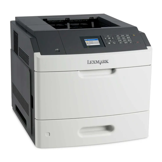 LEXMARK MS81 SERIES SERVICE MANUAL Pdf Download | ManualsLib