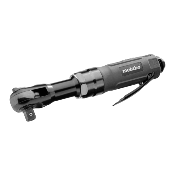 Metabo DRS 68 Set 1/2" Air Ratchet Wrench Operating Manual | ManualsLib