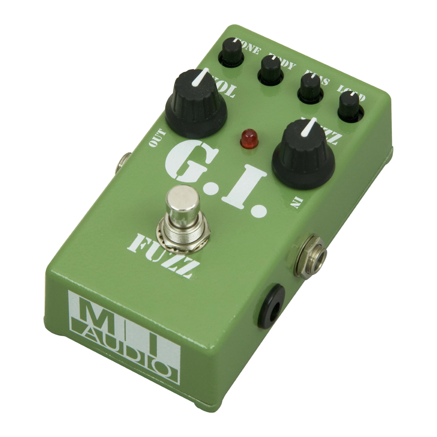 MI Audio G.I. FUZZ V.2 - Music Pedal Manual | ManualsLib