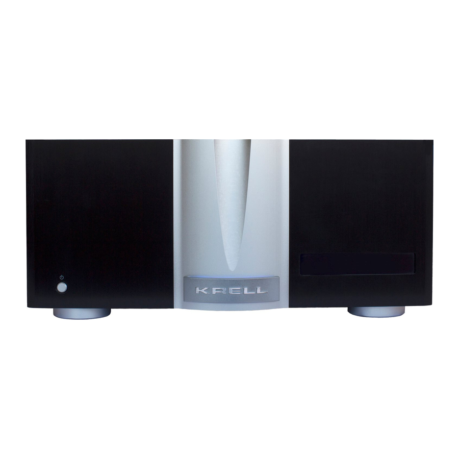 KRELL INDUSTRIES DUO 175 SETUP MANUAL Pdf Download | ManualsLib