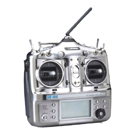 AIRTRONICS SD-10G AERO SETUP MANUAL Pdf Download | ManualsLib