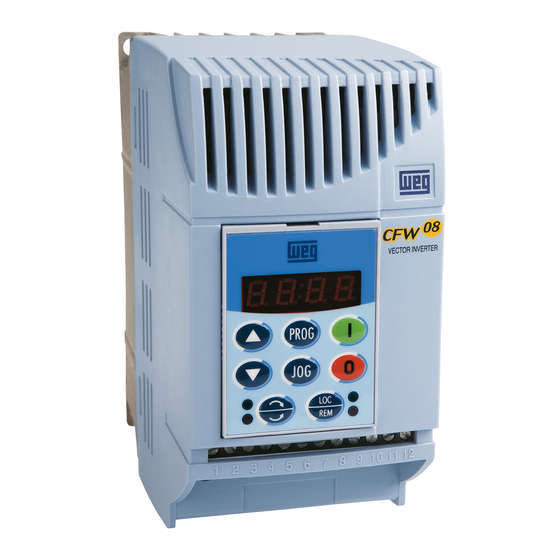 WEG CFW08 VECTOR INVERTER USER MANUAL Pdf Download | ManualsLib