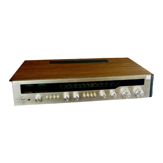 ROTEL RX-802 TECHNICAL MANUAL Pdf Download | ManualsLib