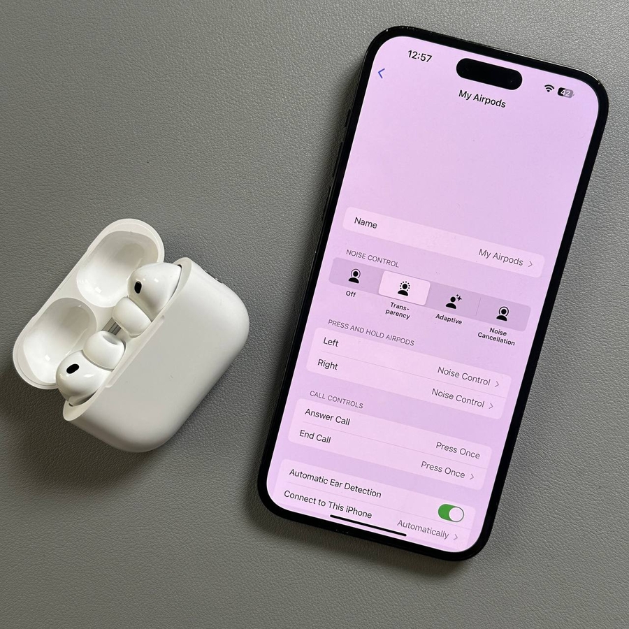 How to Mute or Unmute Your Microphone on Apple AirPods Pro 3 During a Call | ManualsLib