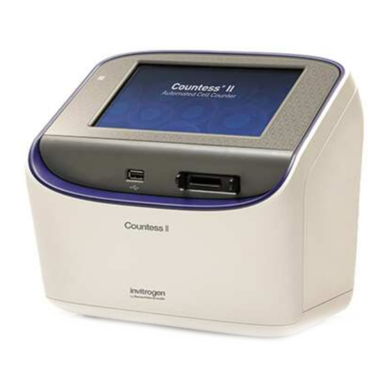 Thermofisher scientific Invitrogen Countess II Manuals | ManualsLib