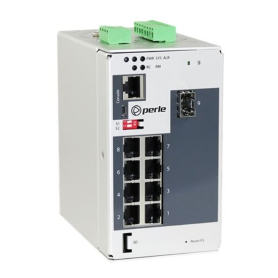 PERLE IDS-509-SFP HARDWARE INSTALLATION MANUAL Pdf Download | ManualsLib