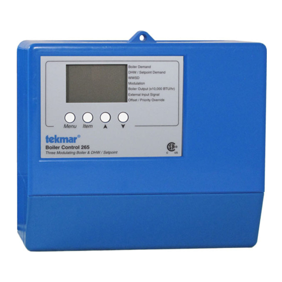 TEKMAR BOILER CONTROL 265 DATA BROCHURE Pdf Download | ManualsLib