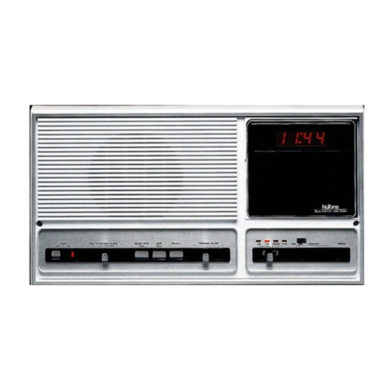 NUTONE IM-3003 SERVICE MANUAL Pdf Download | ManualsLib