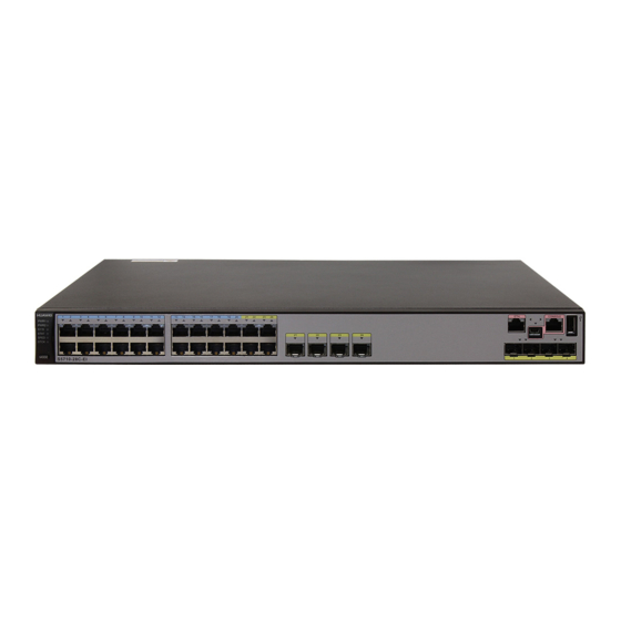 Huawei S5700 Series Ethernet Switch User Manual | ManualsLib