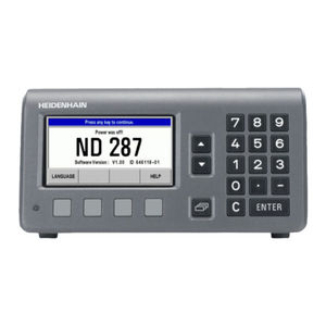 HEIDENHAIN ND 287 - 8-2010 OPERATING INSTRUCTIONS MANUAL Pdf Download | ManualsLib