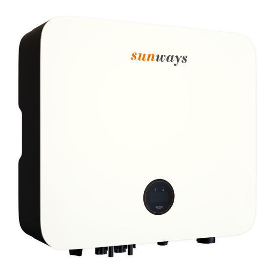 SUNWAYS STT SERIES USER MANUAL Pdf Download | ManualsLib