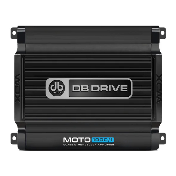 DB DRIVE WDX MOTO 1000/1 USER MANUAL Pdf Download | ManualsLib