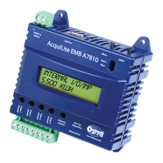 OBVIUS ACQUILITE EMB A7810 INSTALLATION AND OPERATION MANUAL Pdf ...