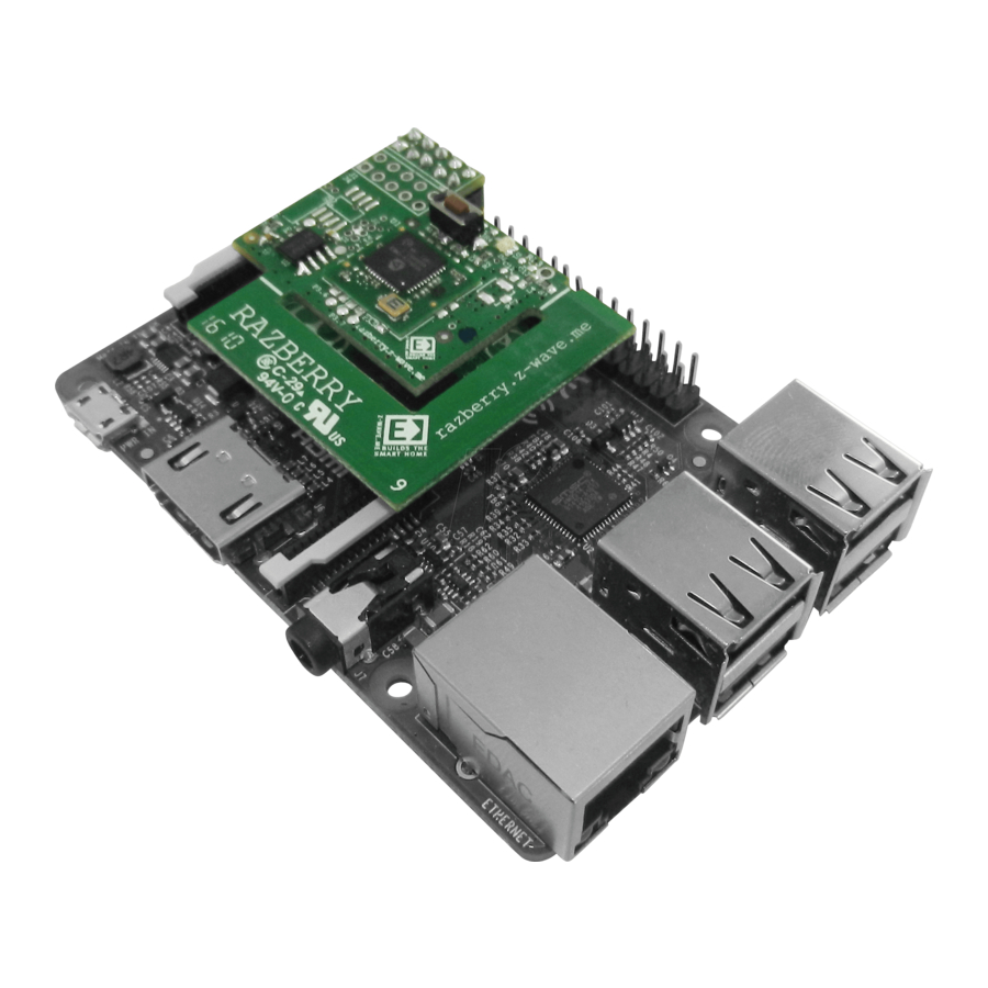 Z-WAVE RAZBERRY2 QUICK START MANUAL Pdf Download | ManualsLib