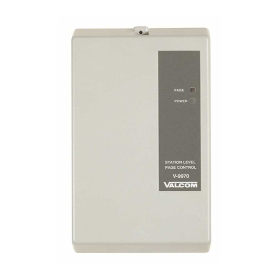 VALCOM V-9970 USER MANUAL Pdf Download | ManualsLib