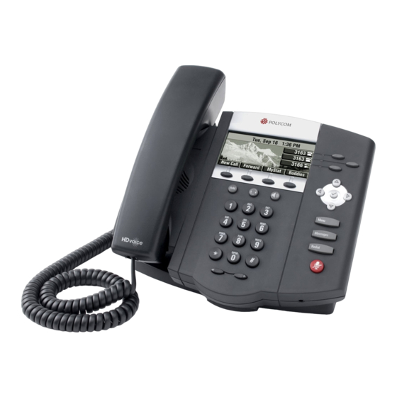 POLYCOM DIGIUM SWITCHVOX SOUNDPOINT IP 450 USER'S QUICK START MANUAL ...
