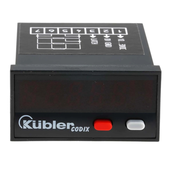 KÜBLER CODIX 531 MANUAL Pdf Download | ManualsLib