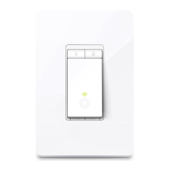 TP-Link Kasa HS220 Smart Wi-Fi Dimmer Getting Started Guide | ManualsLib
