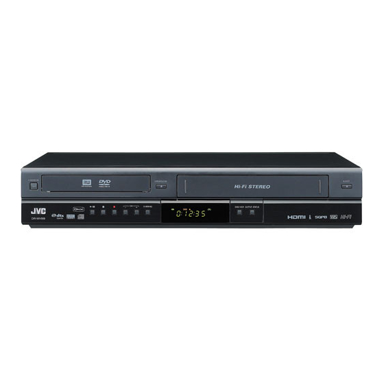 JVC DVD VIDEO RECORDER DR-MV99BU QUICK START MANUAL Pdf Download ...