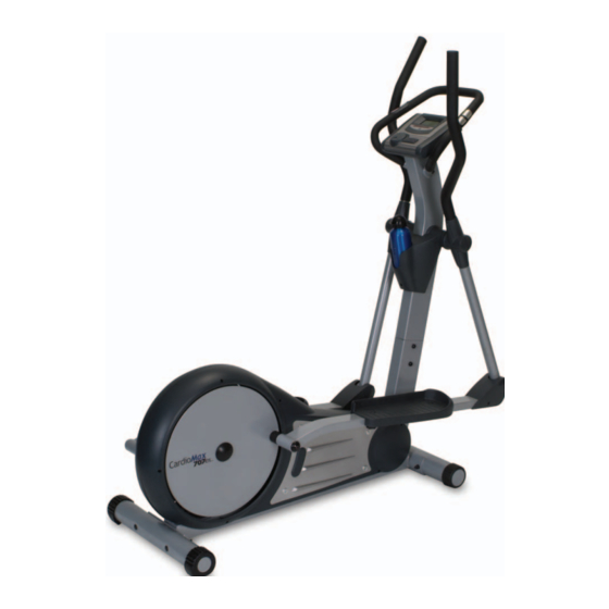 KEYS FITNESS CARDIOMAX 707 ELLIPTICAL CM707EL SPECIFICATION SHEET Pdf ...