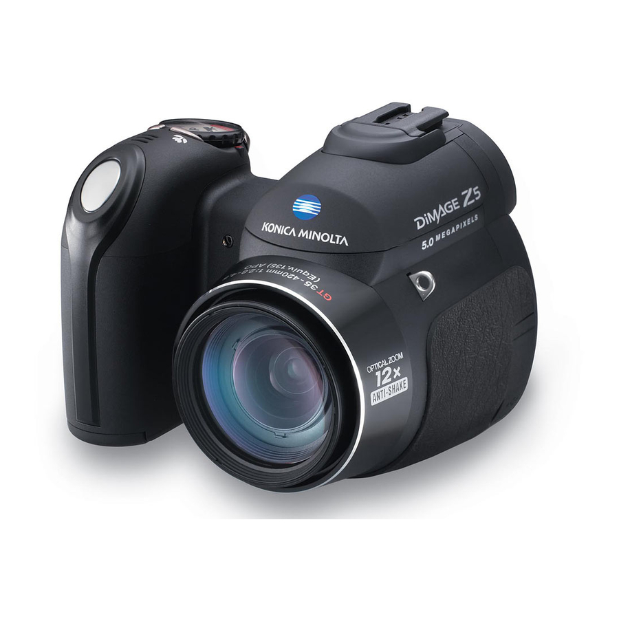 KONICA MINOLTA DIMAGE DIMAGE-Z5 INSTRUCTION MANUAL Pdf Download ...