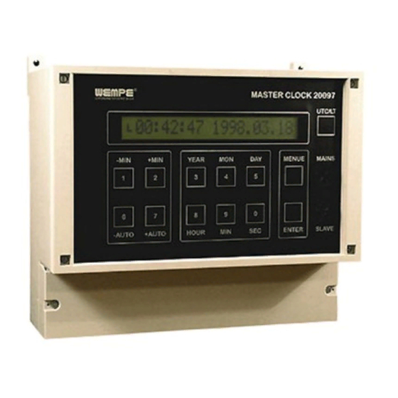 WEMPE 20097 OPERATING INSTRUCTIONS MANUAL Pdf Download | ManualsLib