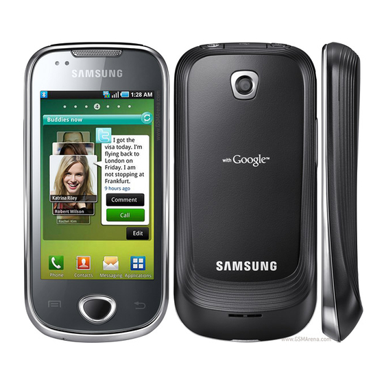 SAMSUNG GALAXY 3 GT-I5801 USER MANUAL Pdf Download | ManualsLib
