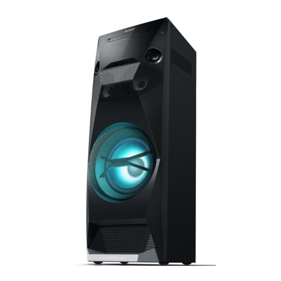 SONY MHC-V6D OPERATING INSTRUCTIONS MANUAL Pdf Download | ManualsLib