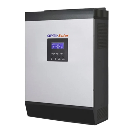 OPTI-SOLAR SP3000 VIGOR USER MANUAL Pdf Download | ManualsLib