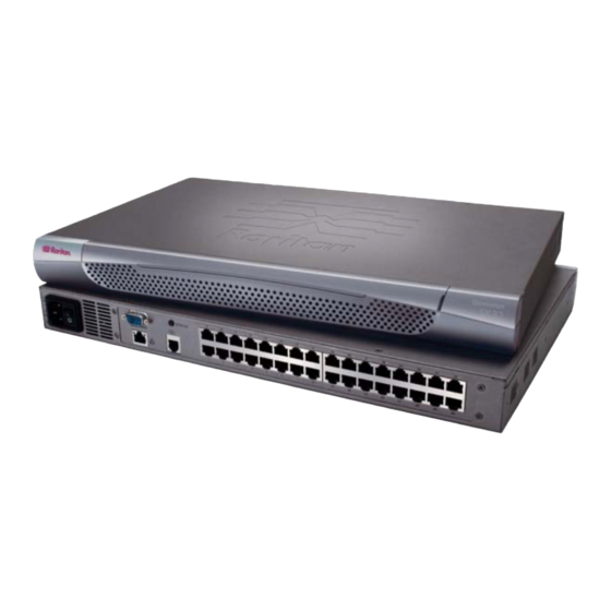 RARITAN DOMINION SX32 INSTALLATION AND OPERATION MANUAL Pdf Download ...