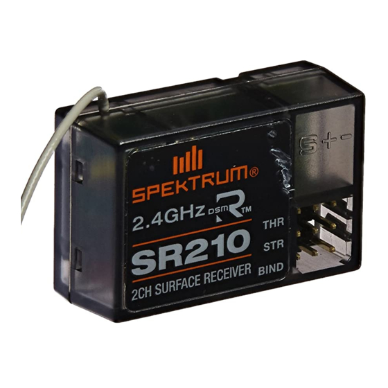 SPEKTRUM SR210 INSTRUCTION MANUAL Pdf Download | ManualsLib
