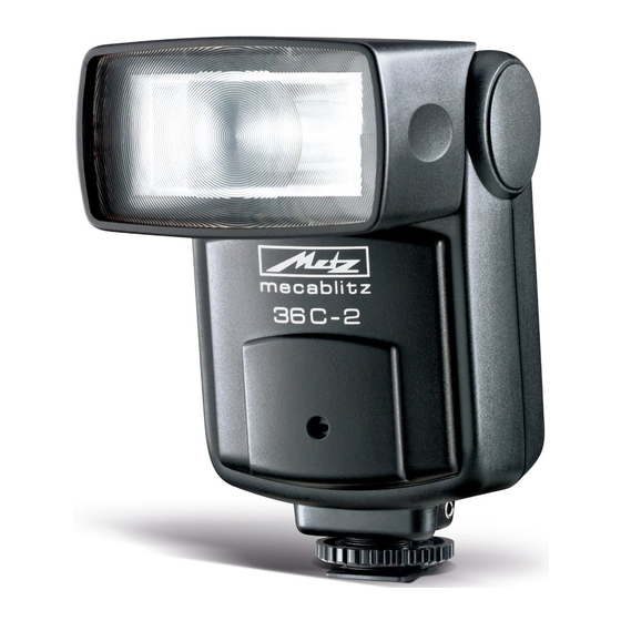 METZ MECABLITZ 36 C-2 OPERATING INSTRUCTIONS MANUAL Pdf Download ...