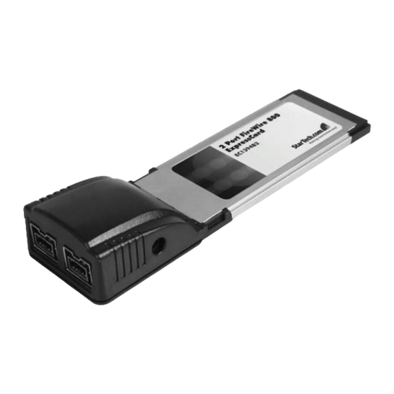 STARTECH.COM EC1394B2 INSTRUCTION MANUAL Pdf Download | ManualsLib