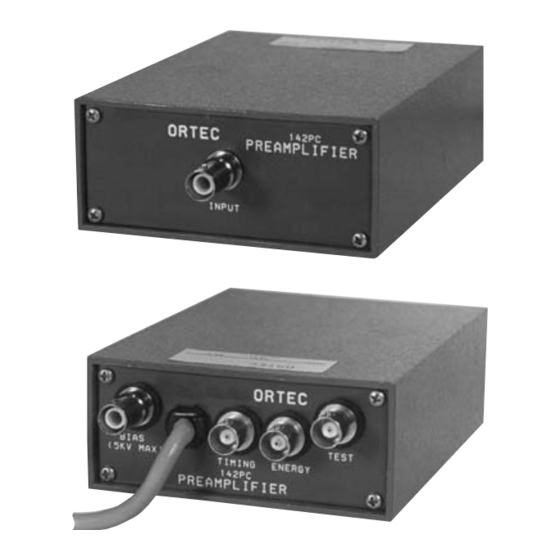 ORTEC 142PC OPERATING AND SERVICE MANUAL Pdf Download | ManualsLib