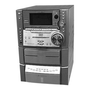 SONY HCD-ZX70DVD SERVICE MANUAL Pdf Download | ManualsLib