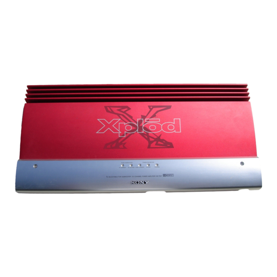 SONY XM-7547 SERVICE MANUAL Pdf Download | ManualsLib