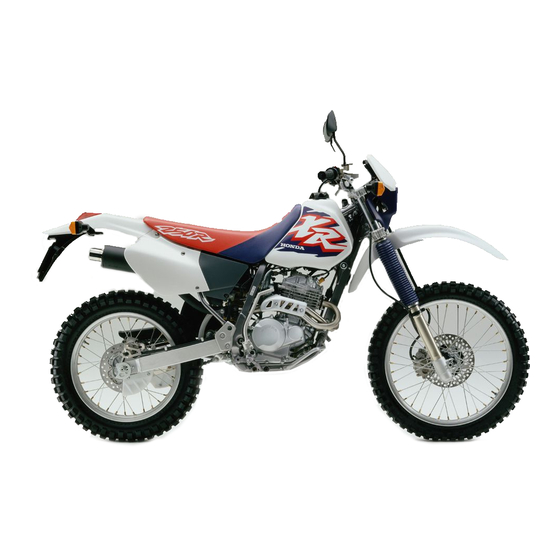 HONDA XR250R 1997 OWNER'S MANUAL Pdf Download | ManualsLib